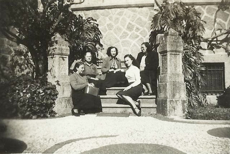 Pedras Altas – Escadas do Castelo de Assis Brasil – década 1940 – prati ...